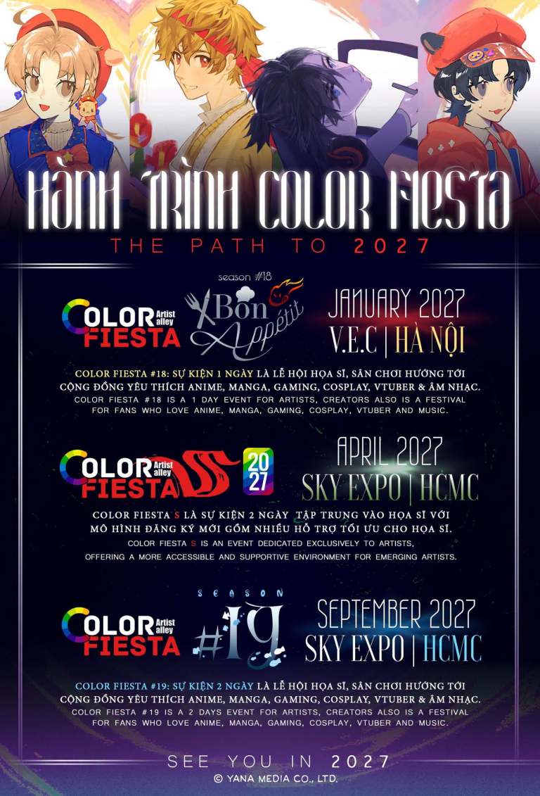 COLOR FIESTA’S 2027 EVENT SCHEDULE – Color Fiesta Artist Alley